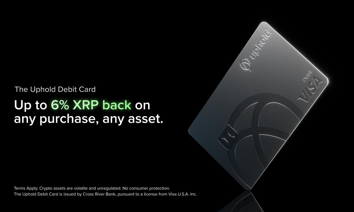 Uphold Debit Card to Give Users up to 6% XRP back on All Purchases ...